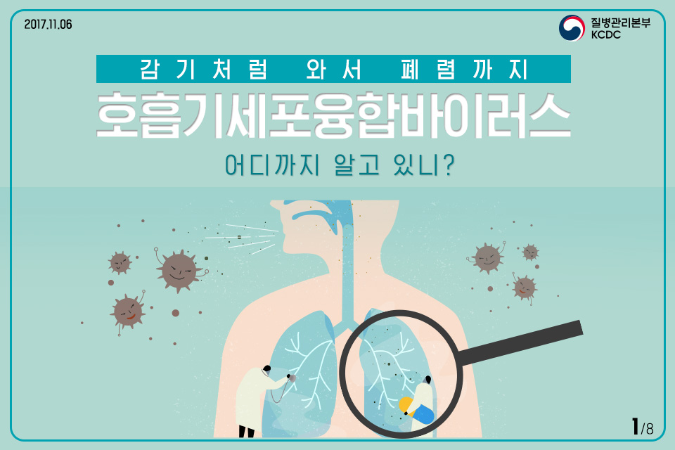 호흡기세포융합바이러스 어디까지 알고 있니 카드뉴스 홍보자료 알림·자료 질병관리청